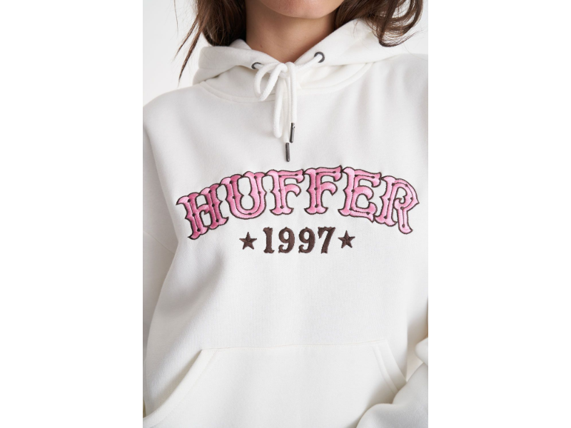 HUFFER RELAX HOOD COWGIRL CHALK - Morrisseys Clothing Store